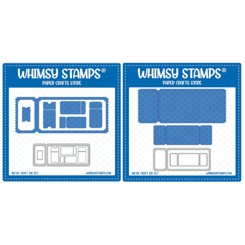 Whimsy Stamps Terrific Slim Tickets and Ticket Windows Die Set – Simon ...