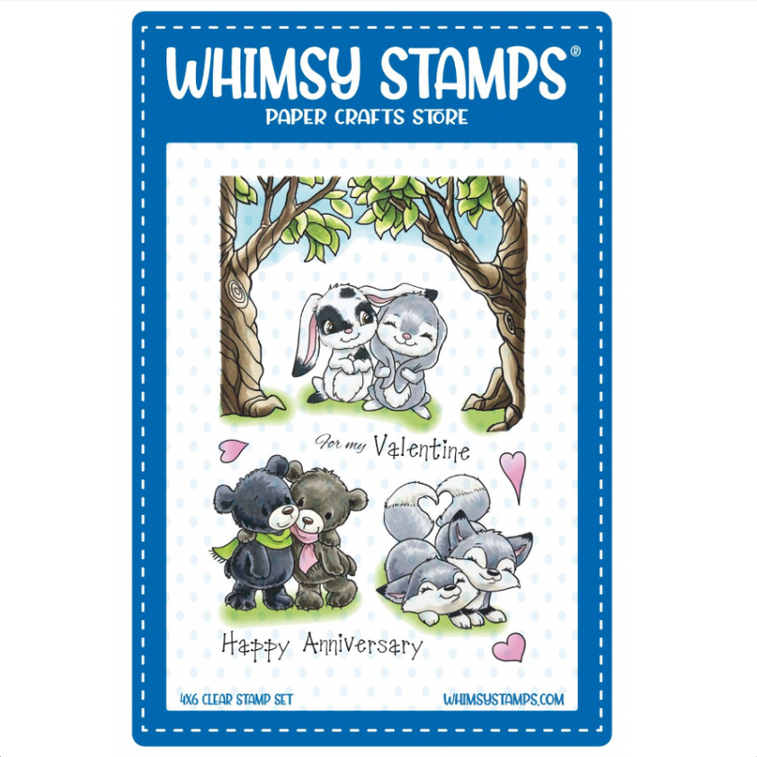 Whimsy Stamps Woodland Valentine Clear Stamps c1291a – Simon Says Stamp