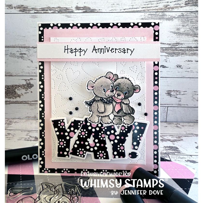 Whimsy Stamps Woodland Valentine Clear Stamps c1291a – Simon Says Stamp
