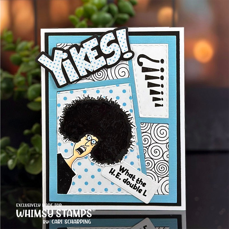 Whimsy Stamps Yikes Word Dies wsd420a – Simon Says Stamp