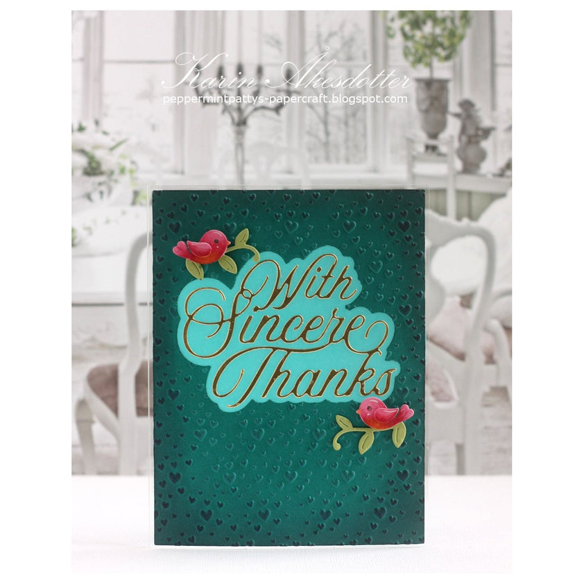 Simon Says Stamp With Sincere Thanks Wafer Dies 1119sd