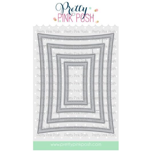 Pretty Pink Posh Wonky Stitched Rectangles Dies – Simon Says Stamp