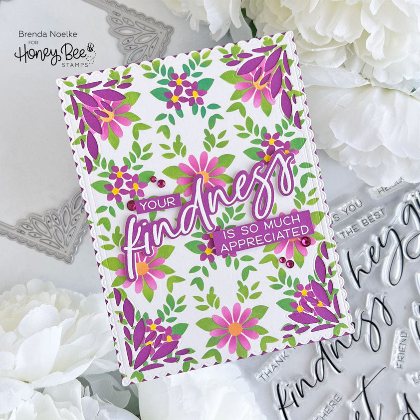 Honey Bee Daisy Lattice Stencil Set Of 4 hbsl-120* – Simon Says Stamp