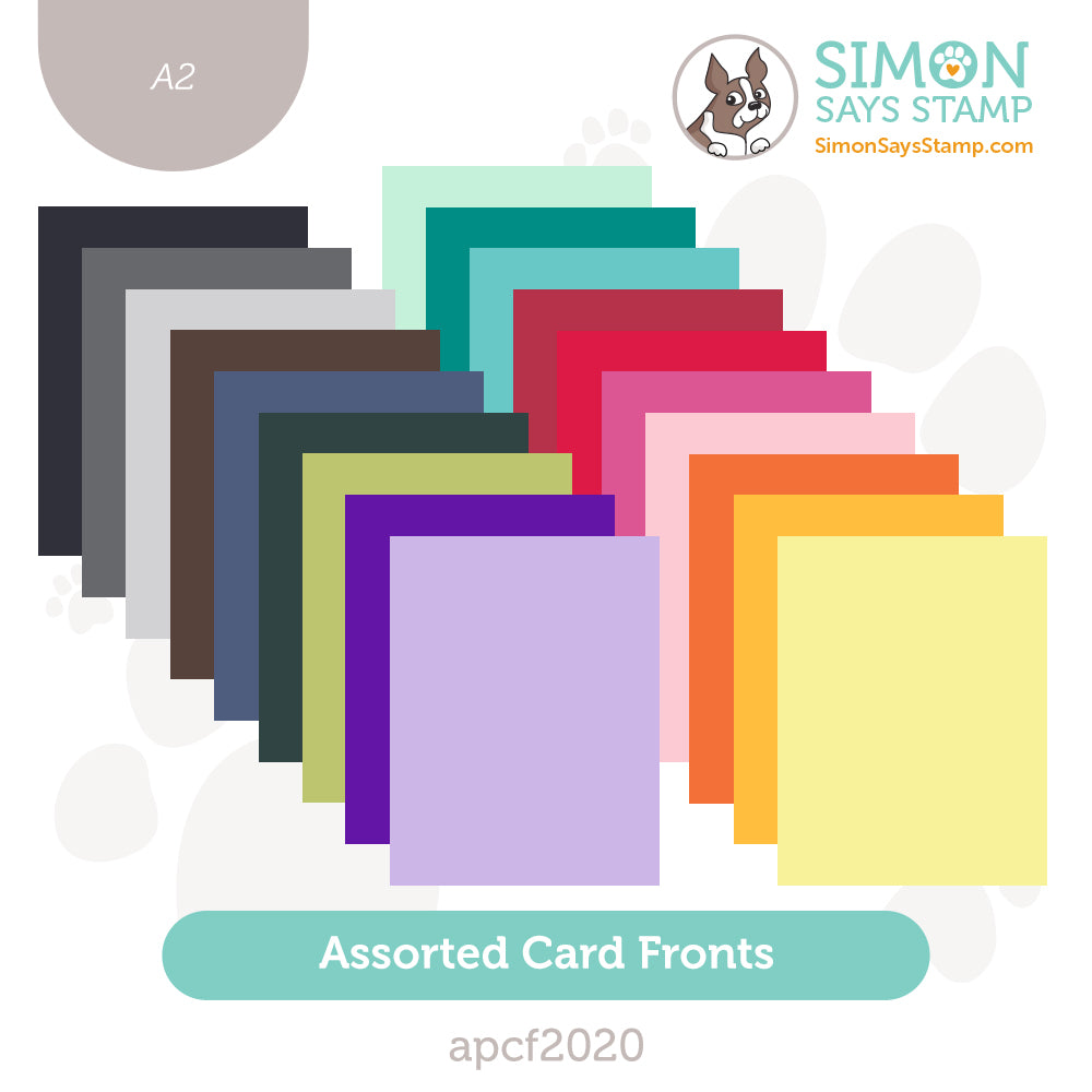 Simon Says Stamp 100lb Assorted Card Panels Fronts Set 1 apcf2020