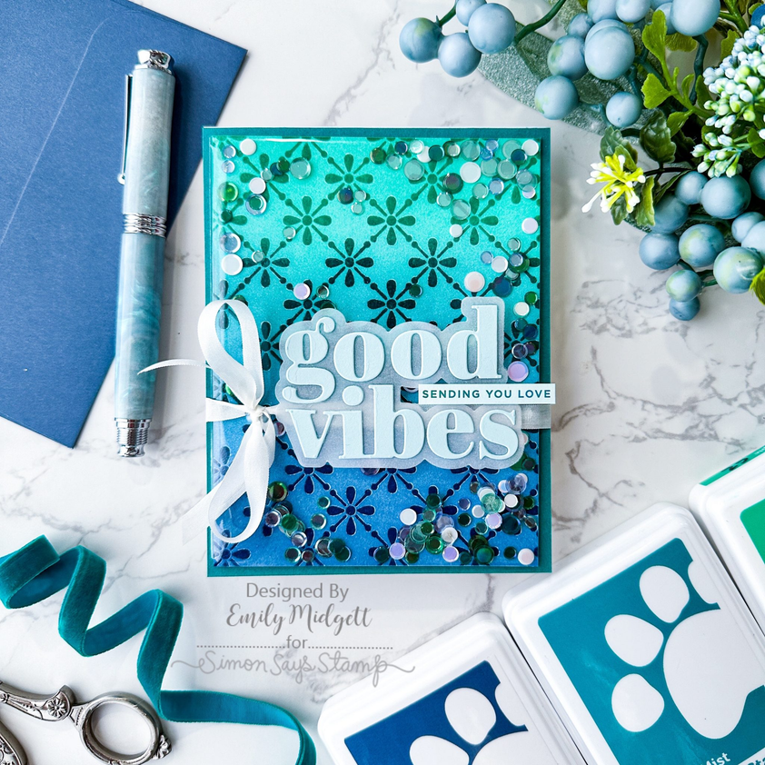 CZ Design Sentiment Strips Bad Day Good Vibes czg057 Sunny Vibes ...