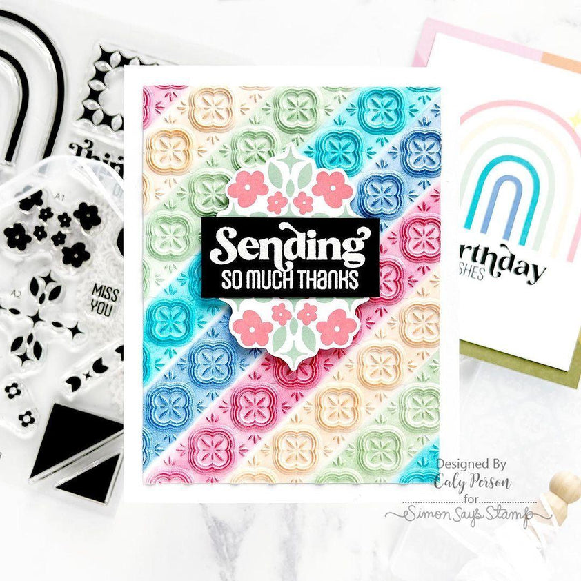 Simon Says Stamp Embossing Folder Margot Tile sf317