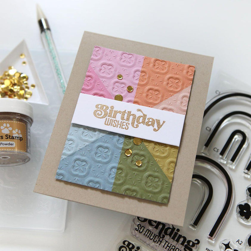 Simon Says Stamp Embossing Folder Margot Tile sf317