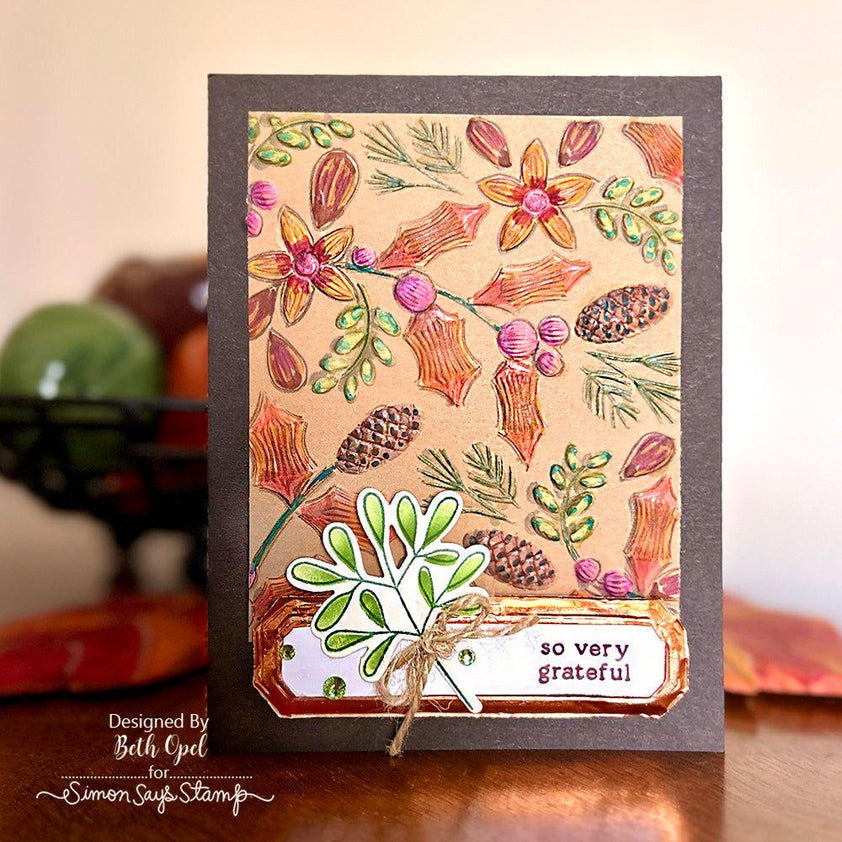 Simon Says Stamp Embossing Folder Fluted Forest Decor sf445
