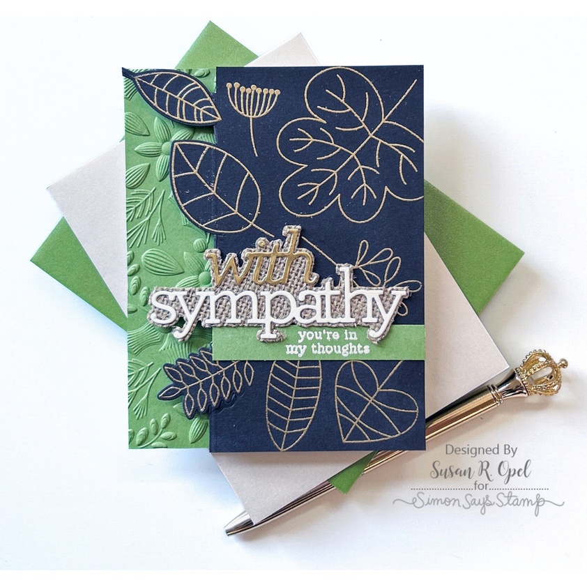 Simon Says Stamp Embossing Folder Fluted Forest Decor sf445