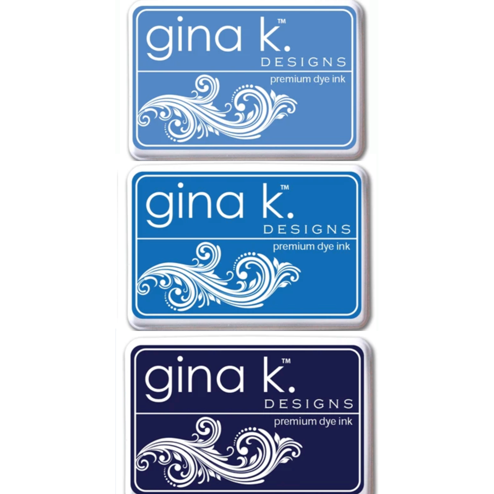 Gina K Designs Blue Premium Dye Inks Gina's Favorite Color Combination ...