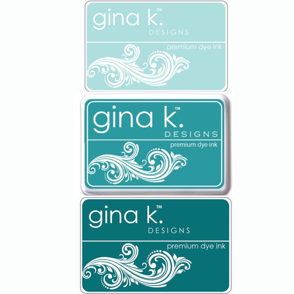 Gina K Designs Blue Green Premium Dye Inks Gina's Favorite Color Combi ...