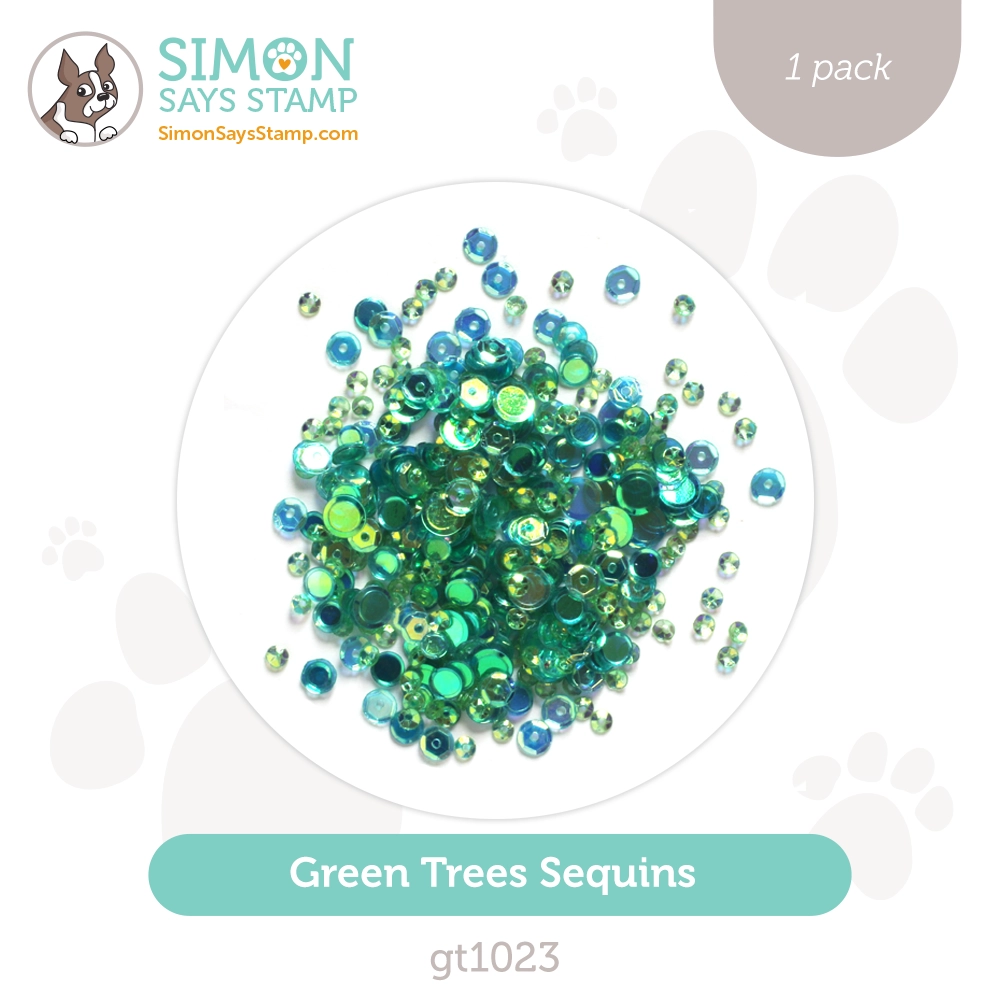 Simon Says Stamp Embellishment Mix Green Trees gt1023 Season Of Wonder