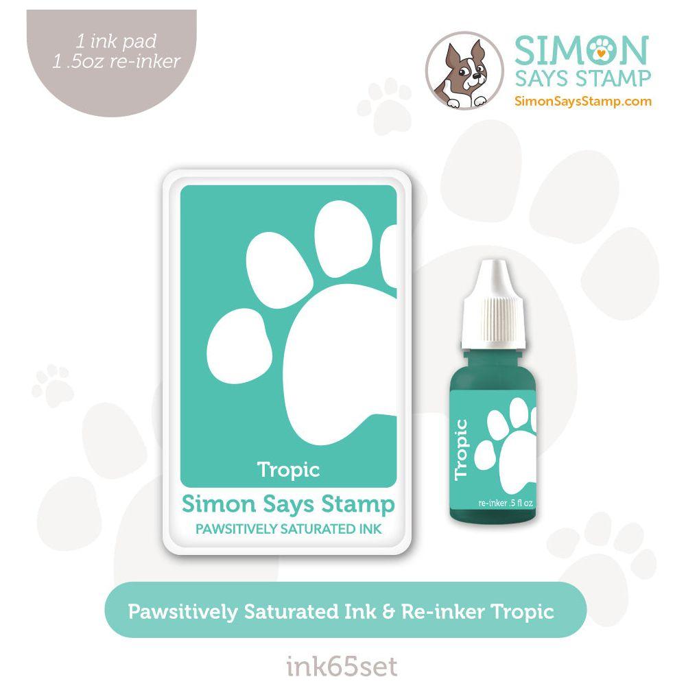 Simon Says Stamp Pawsitively Saturated Ink and Re-inker Set Tropic
