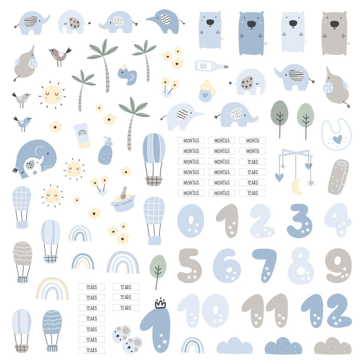 ModaScrap Hello Sweet Boy Die Cuts msdc-024* – Simon Says Stamp