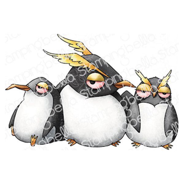 Stamping Bella Oddball Penguin Trio Cling Stamp eb1263 – Simon Says Stamp
