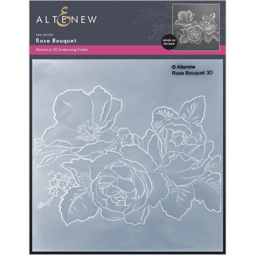 Altenew Rose Bouquet 3D Embossing Folder alt6330 – Simon Says Stamp