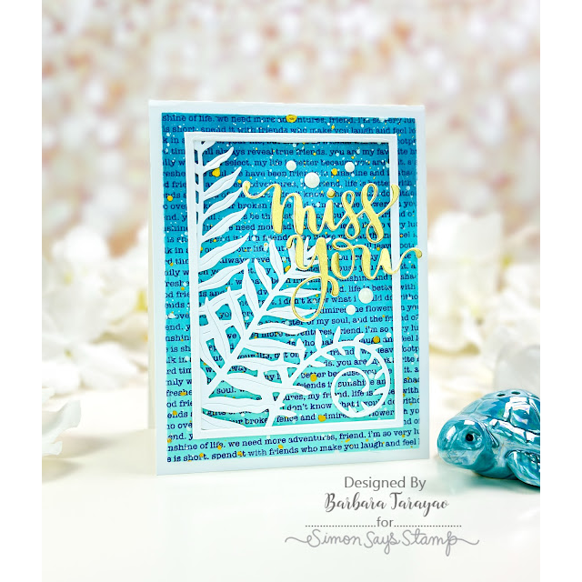 Simon Says Stamp FERN CORNER Wafer Die s791