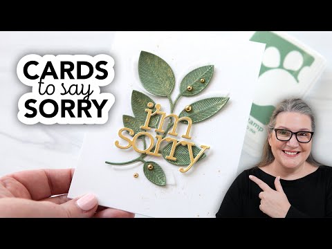 CZ Design Stamps and Die I'm Sorry Sentiments set922is To Be Loved ...