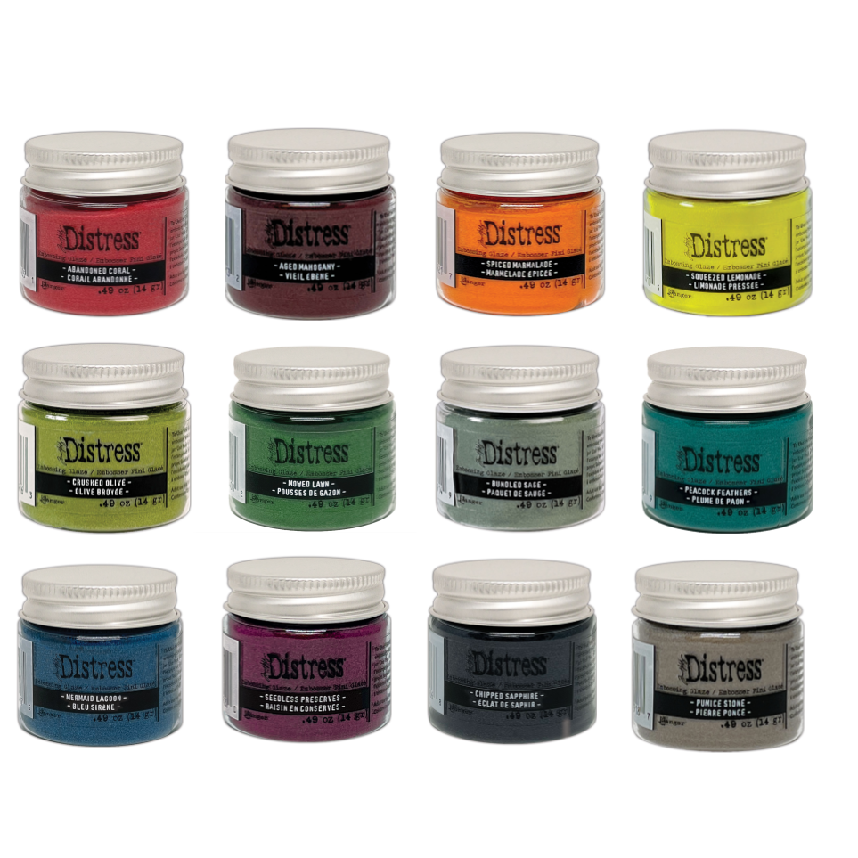 Tim Holtz Distress Embossing Glaze Set Of 12 Ranger – Simon Says Stamp
