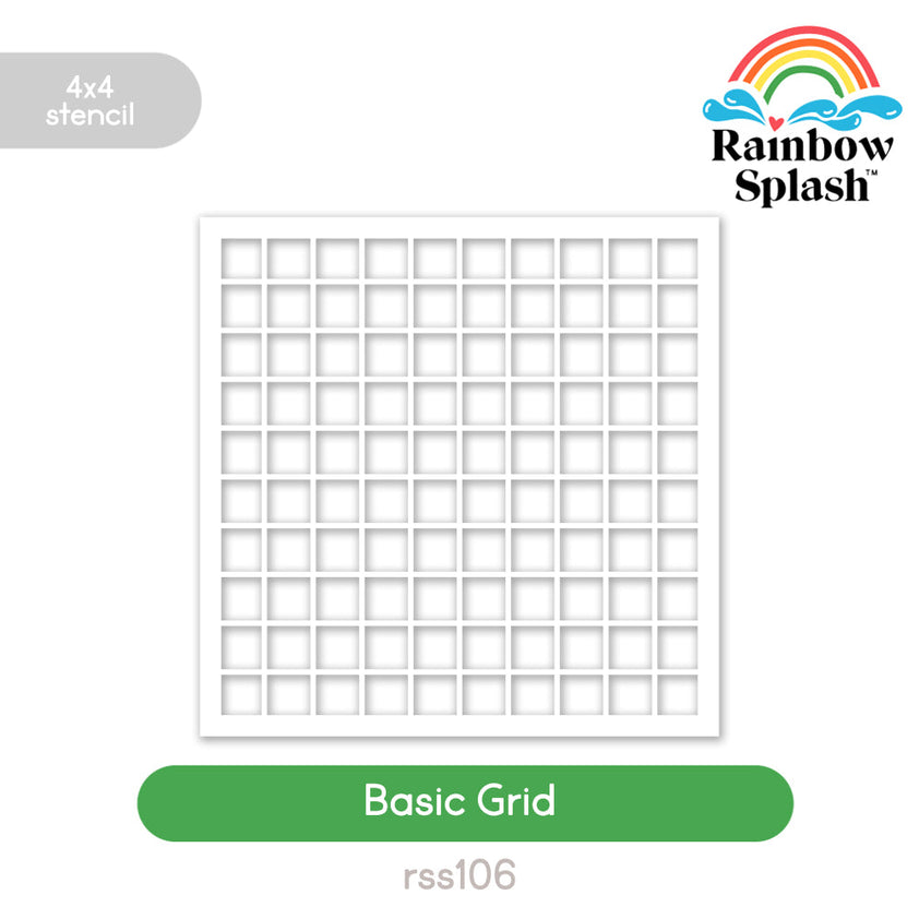 Rainbow Splash Stencil Basic Grid rss106 – Simon Says Stamp