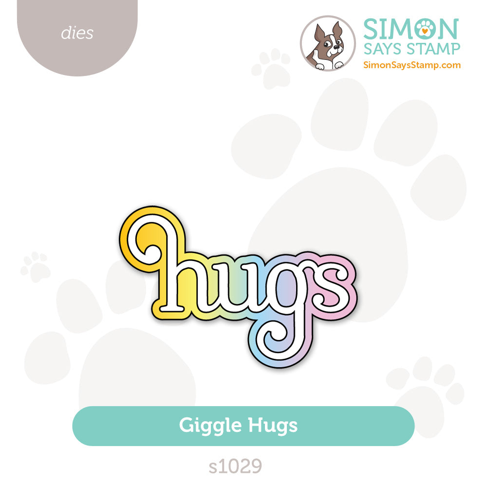 Simon Says Stamp Giggle Hugs Wafer Dies s1029 Moments in Time