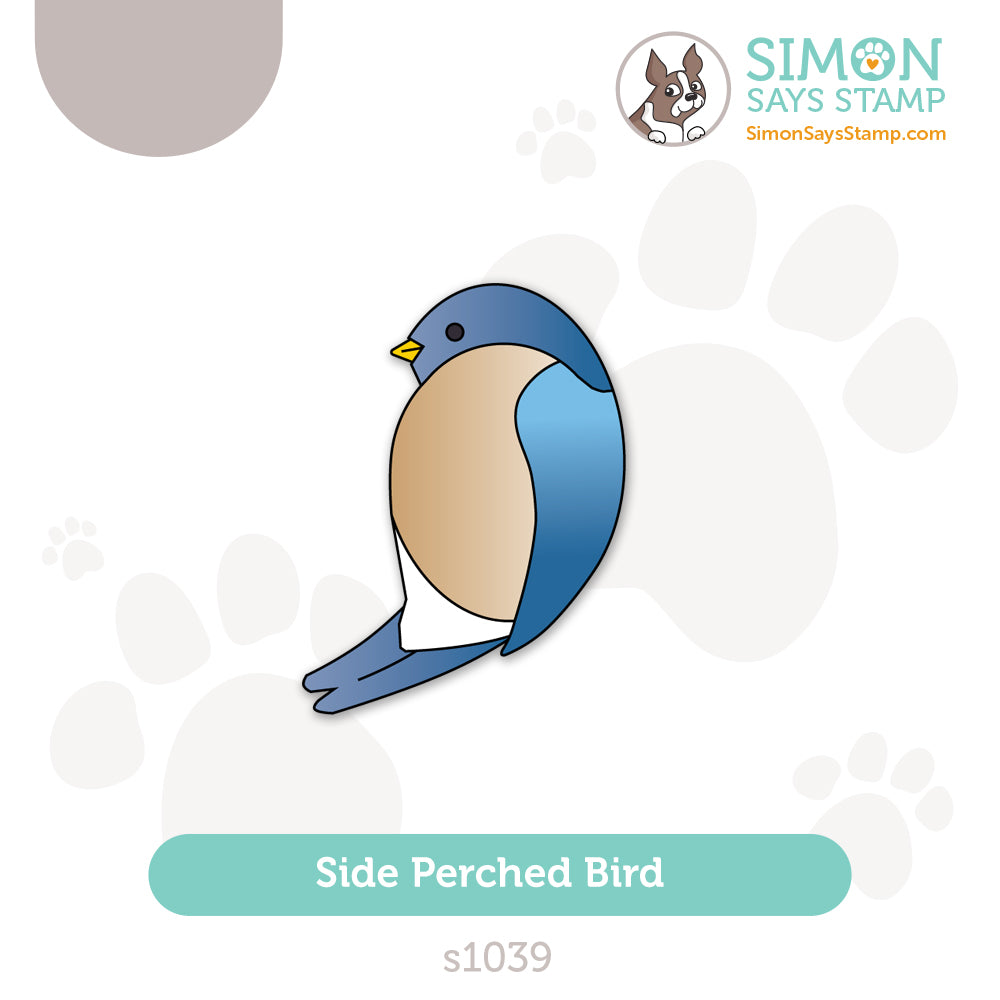 Simon Says Stamp Side Perched Bird Wafer Die s1039 Sugar and Spice