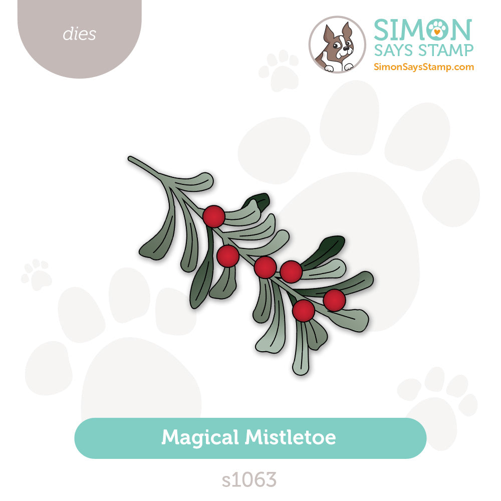 Simon Says Stamp Magical Mistletoe Wafer Dies s1063 And Everything Nic