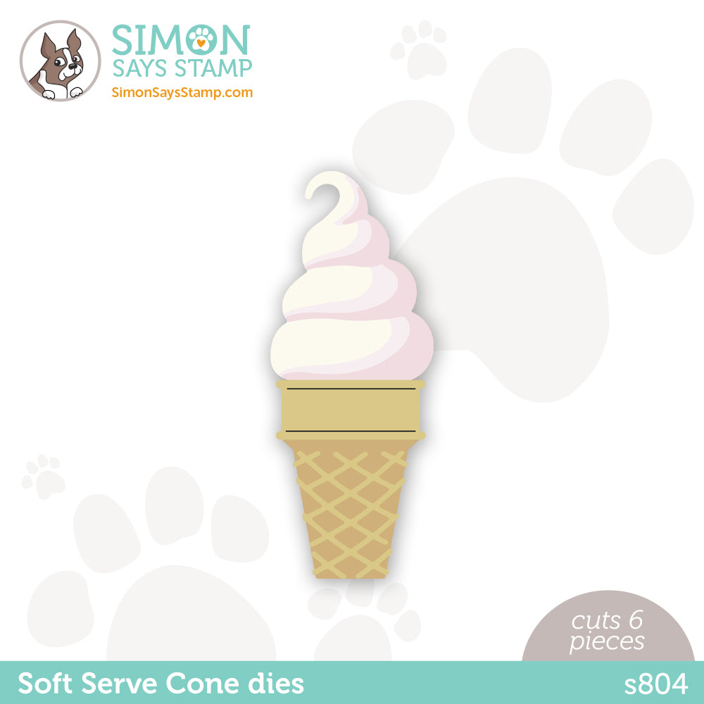 Simon Says Stamp Soft Serve Cone Wafer Dies s804