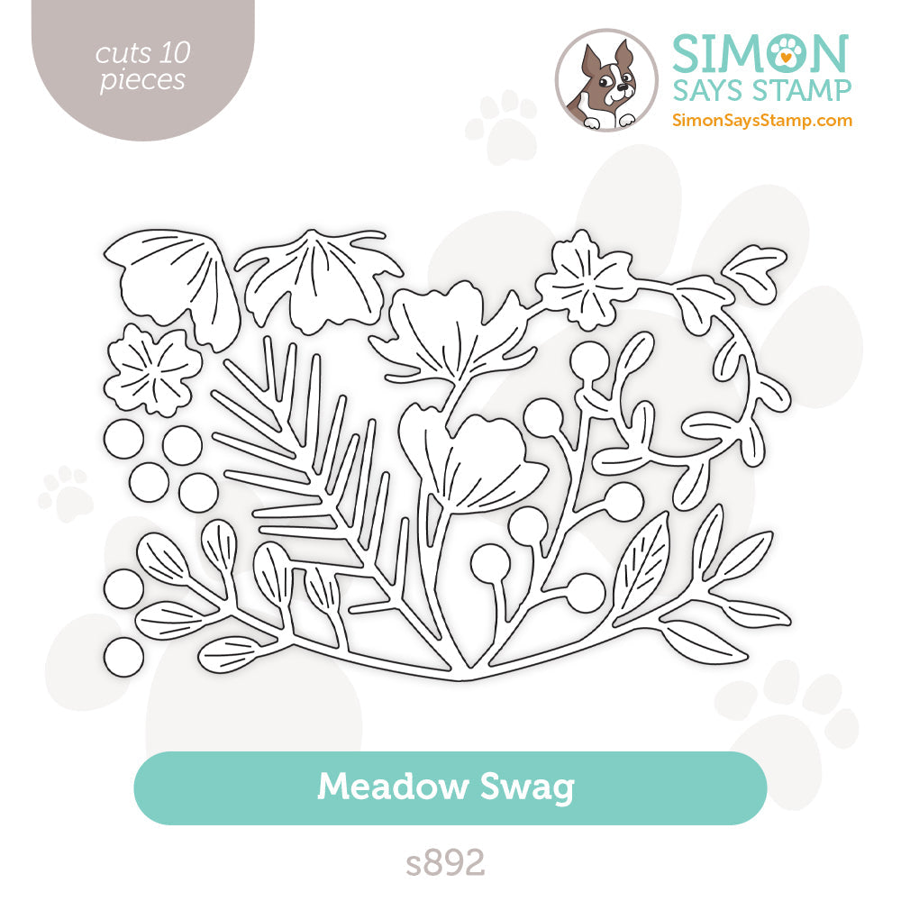 Simon Says Stamp Meadow Swag Wafer Dies s892 Be Bold