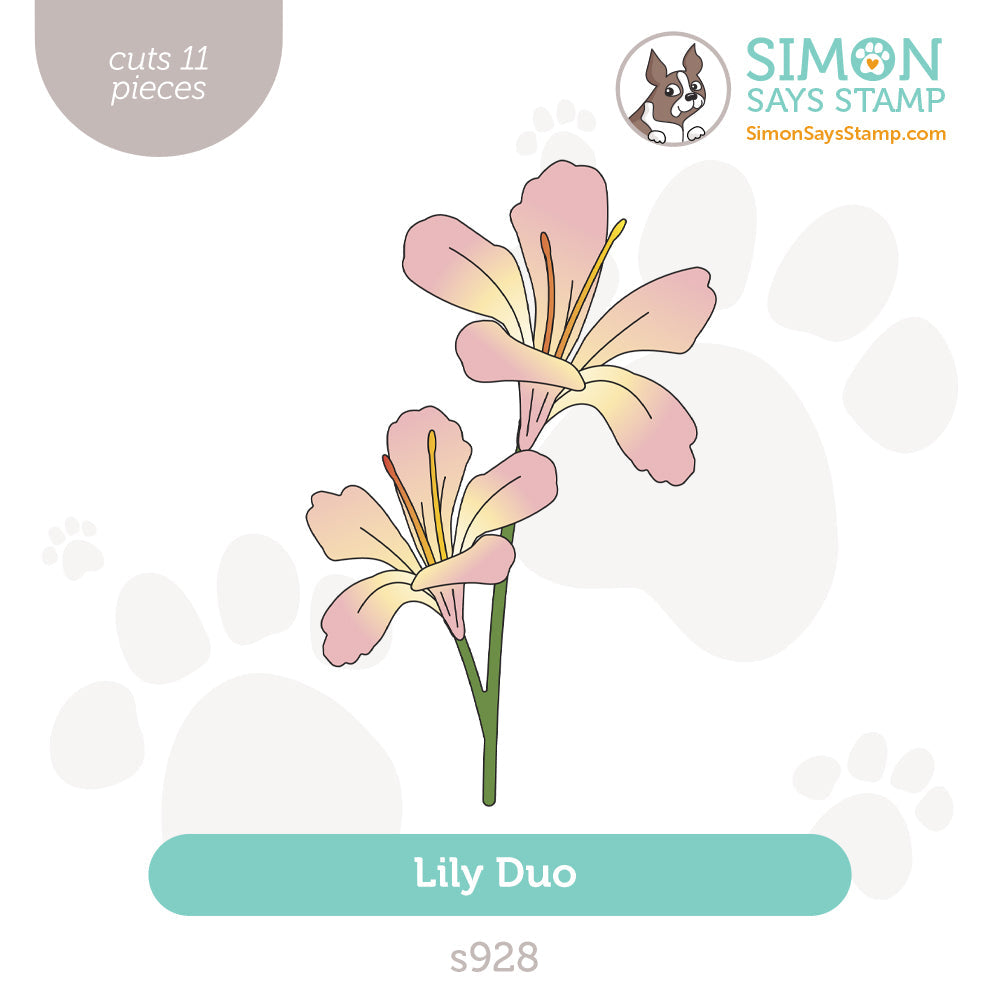 Simon Says Stamp Lily Duo Wafer Dies s928 Sunny Vibes