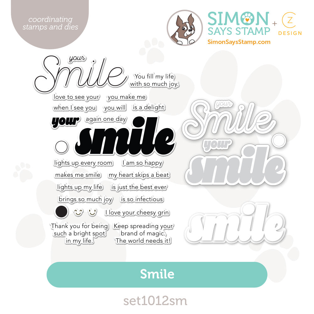 CZ Design Stamps and Dies Smile Bundle set1012sm Friend Like You ...