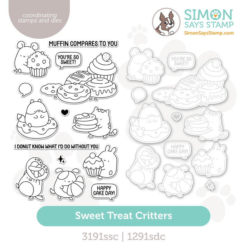 Simon Says Stamps and Dies Sweet Treat Critters set1115st DieCember