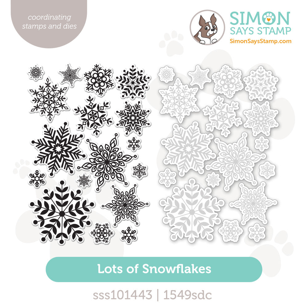 Simon Says Stamps and Dies Lots of Snowflakes set1150ls Heart to Heart