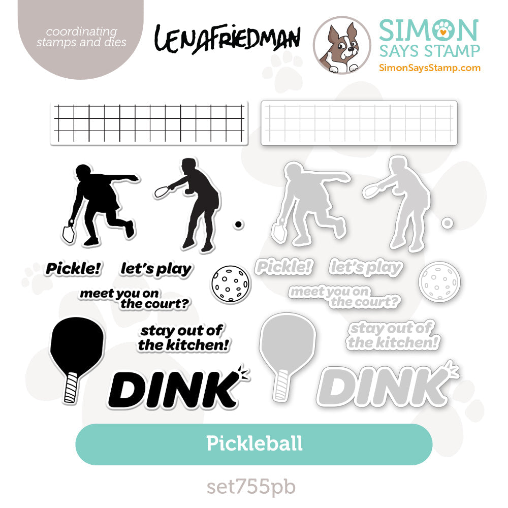 Simon Says Stamps and Dies Pickleball set755pb Be Bold