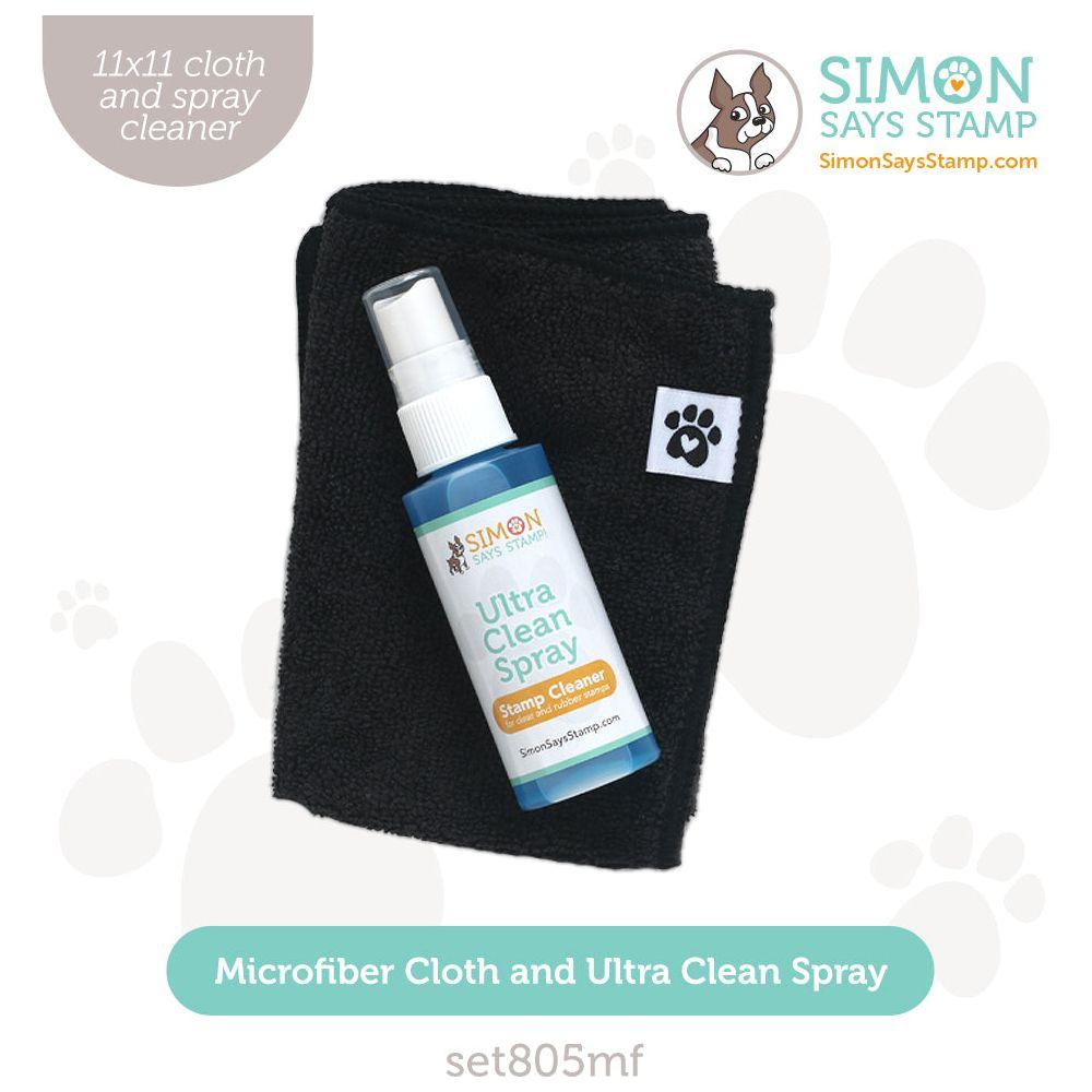 Simon Says Stamp Microfiber Cleaning Cloth and Spray Cleaner set805mf