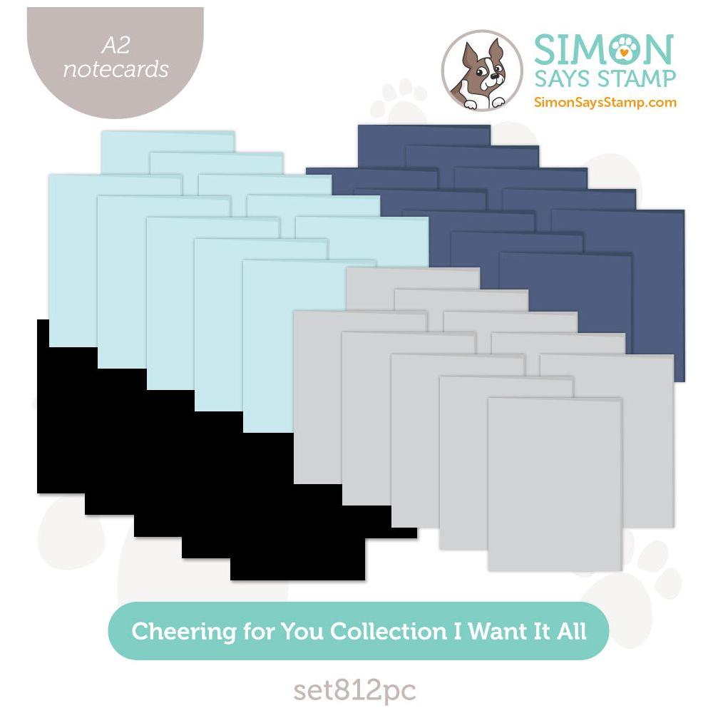 Simon Says Stamp Cheering for You Collection Pre-Scored Cards set812pc