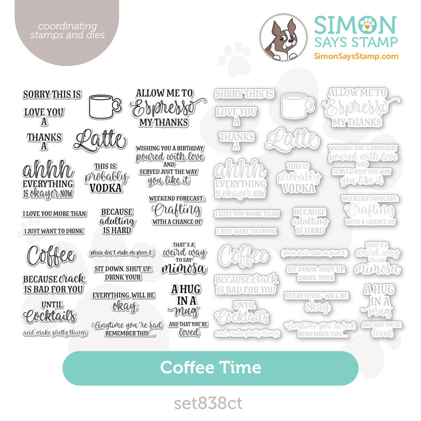 Simon Says Stamps and Dies Coffee Time set838ct Stamptember