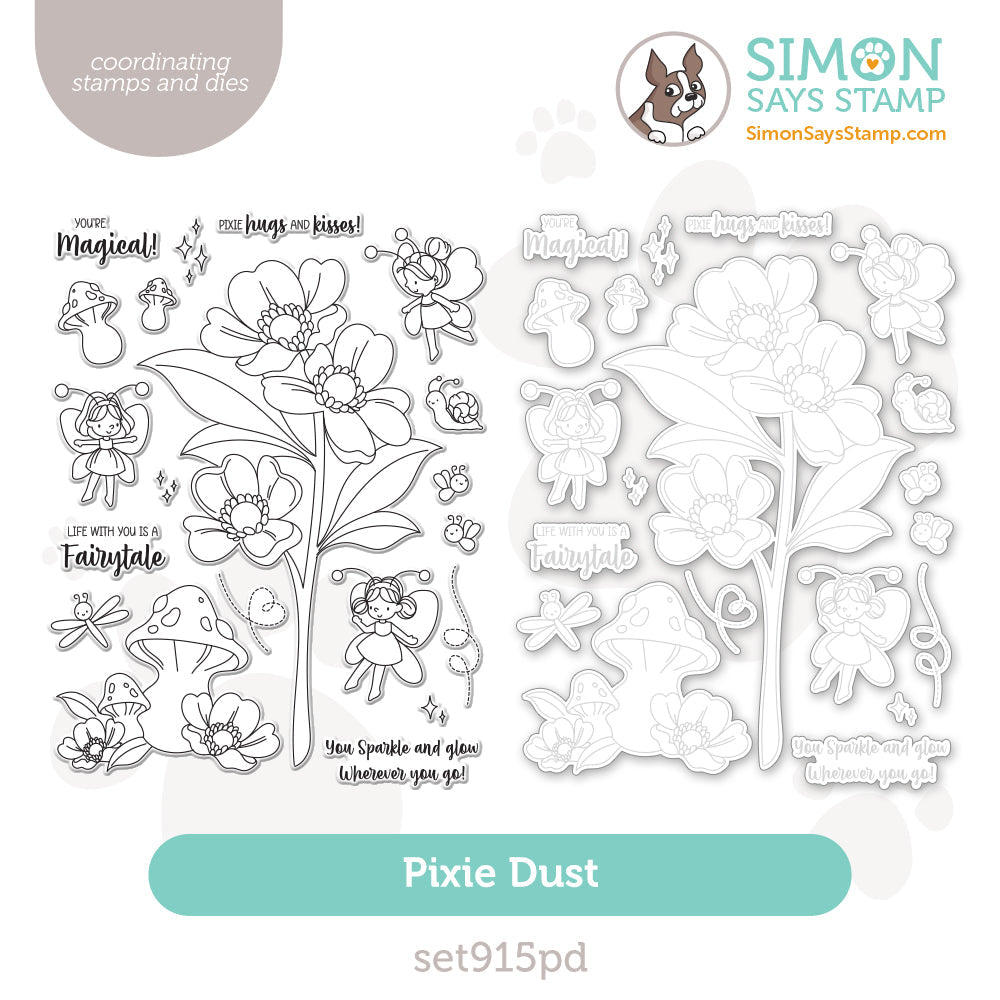 Simon Says Stamps and Dies Pixie Dust set915pd To Be Loved