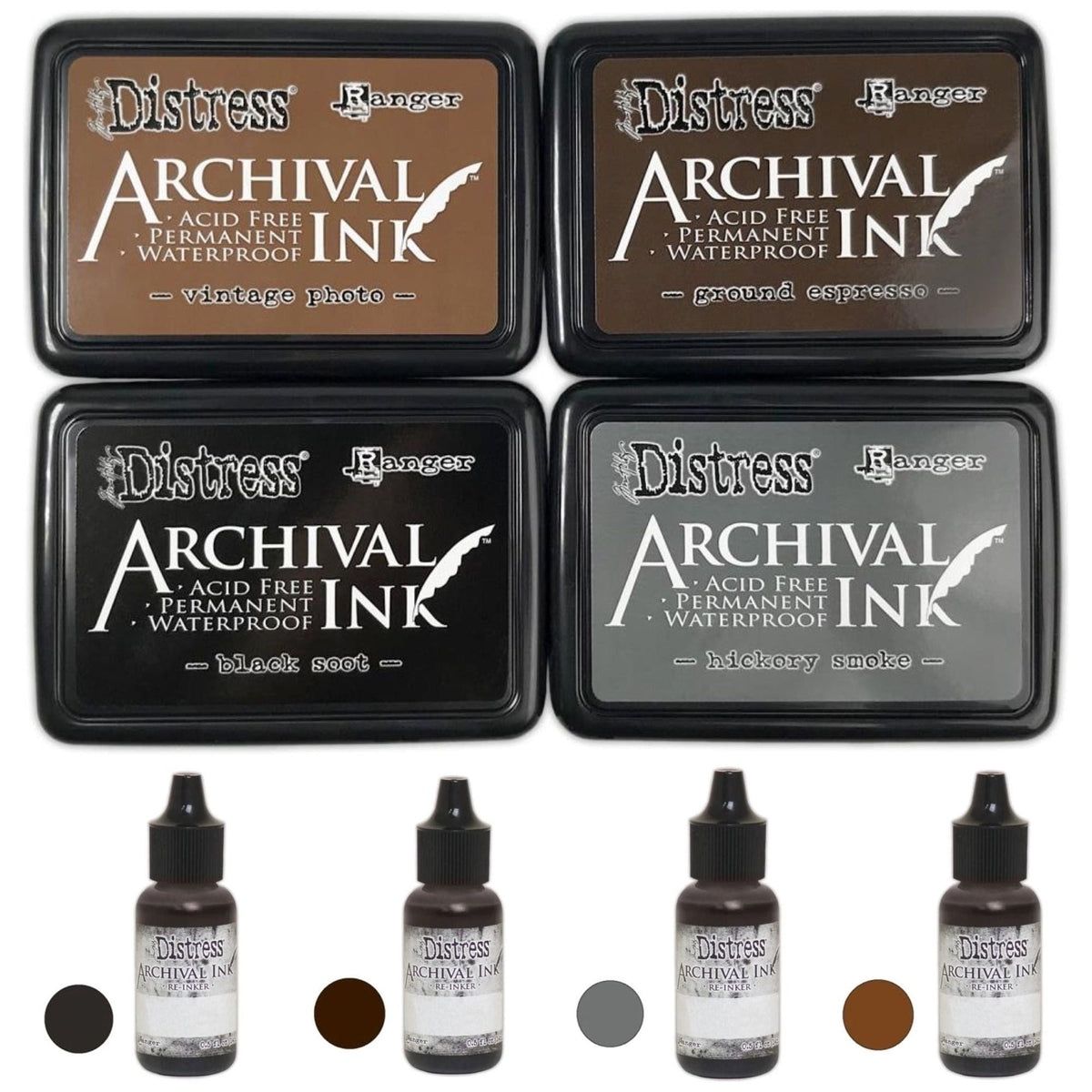 Tim Holtz Basics Distress Archival Ink And Reinkers Bundle – Simon Says ...