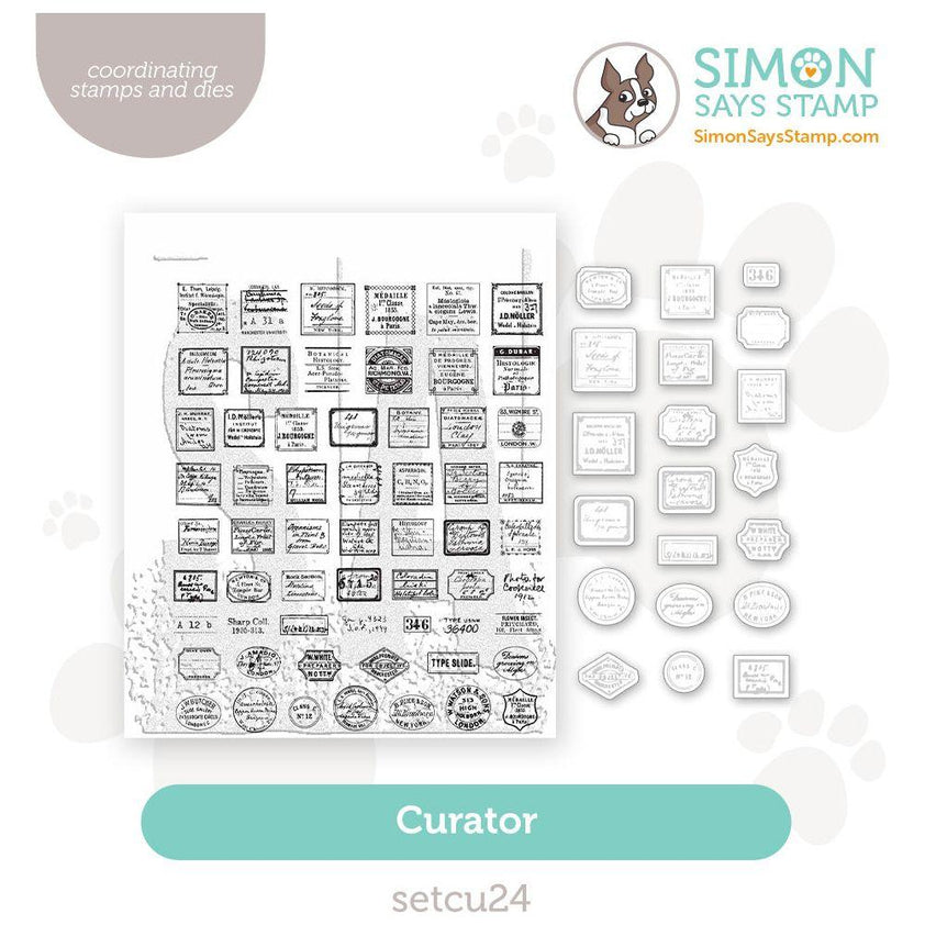 Tim Holtz Curator Stamps with Simon Says Stamp Dies Bundle setcu24