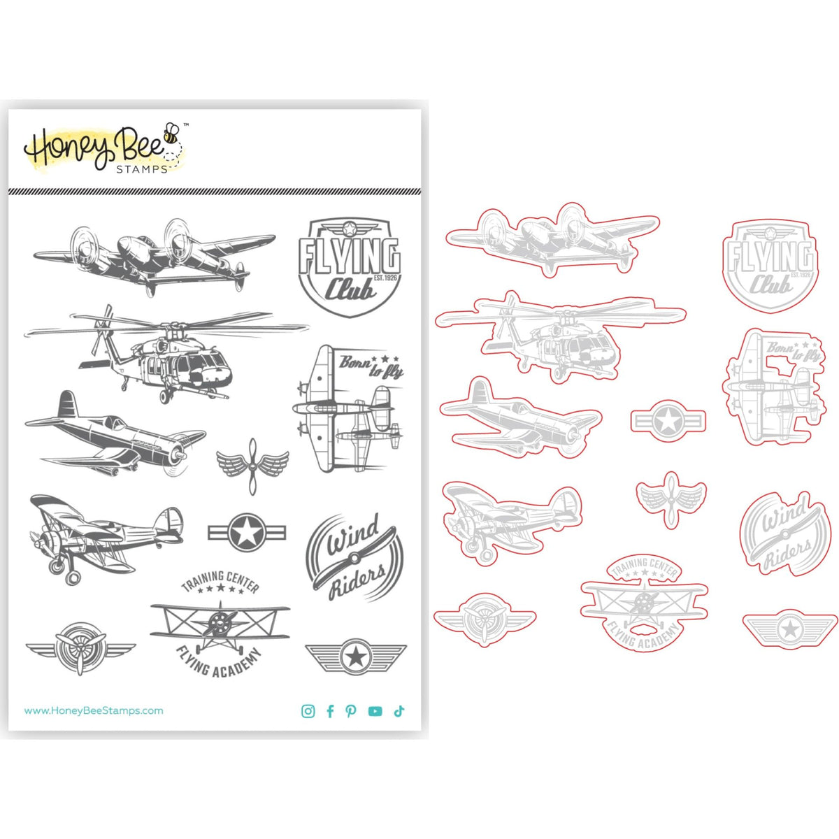 Honey Bee Born To Fly Stamp And Die Bundle – Simon Says Stamp