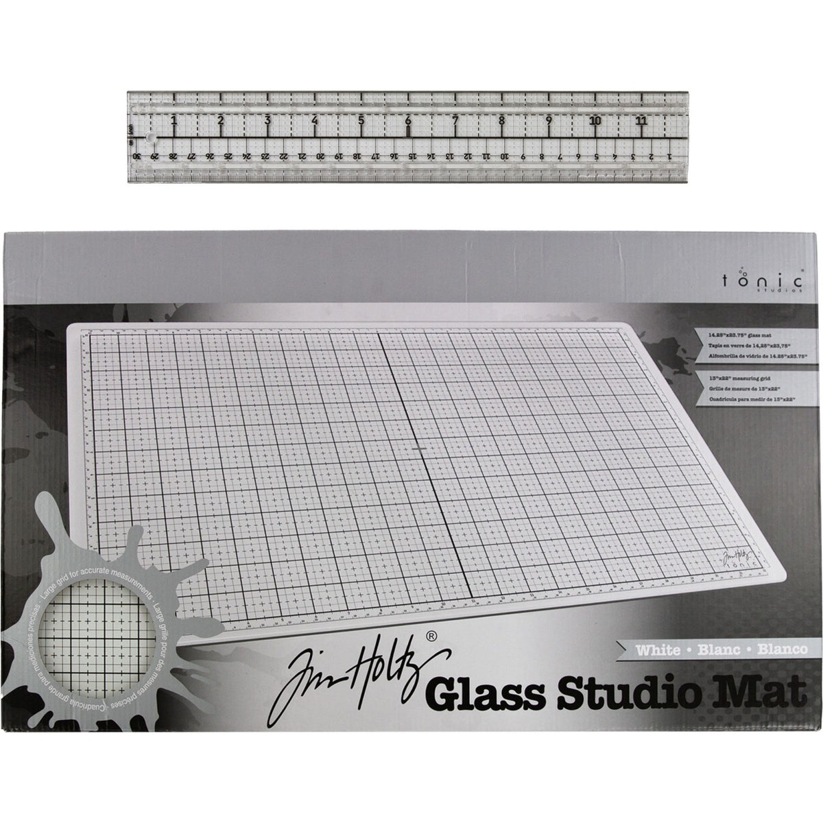 Tim Holtz Tonic Glass Studio Mat And Ruler Bundle – Simon Says Stamp
