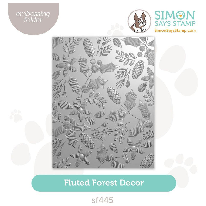 Simon Says Stamp Embossing Folder Fluted Forest Decor sf445