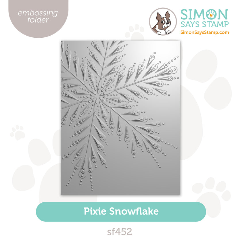 Simon Says Stamp Embossing Folder Pixie Snowflake sf452 Heart to Heart