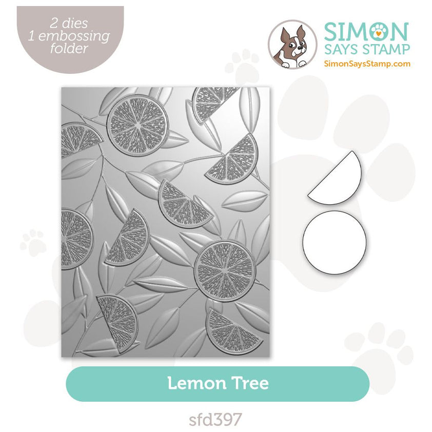 Simon Says Stamp Embossing Folder and Cutting Dies Lemon Tree sfd397 S