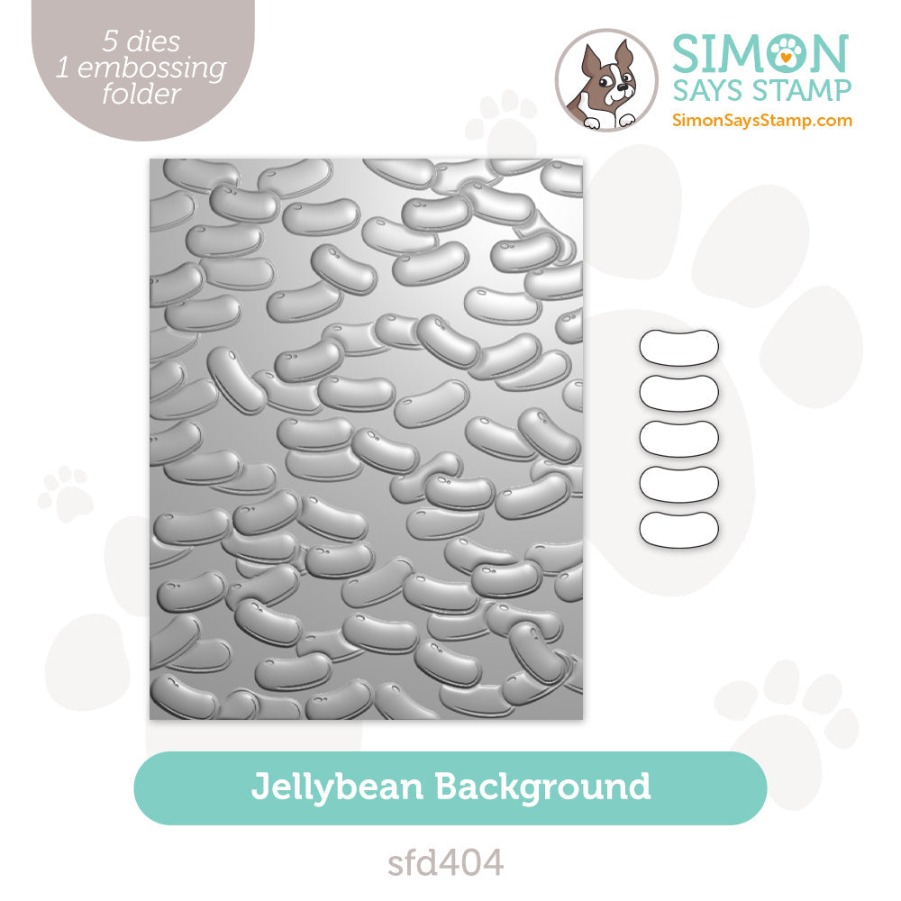 Simon Says Stamp Embossing Folder and Cutting Dies Jellybean Backgroun