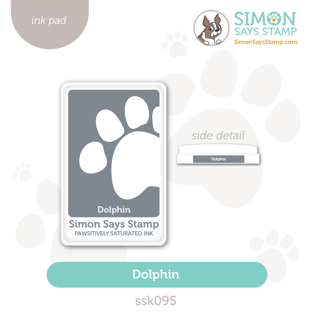Simon Says Stamp Pawsitively Saturated Ink Pad Dolphin ssk095 Sugar an
