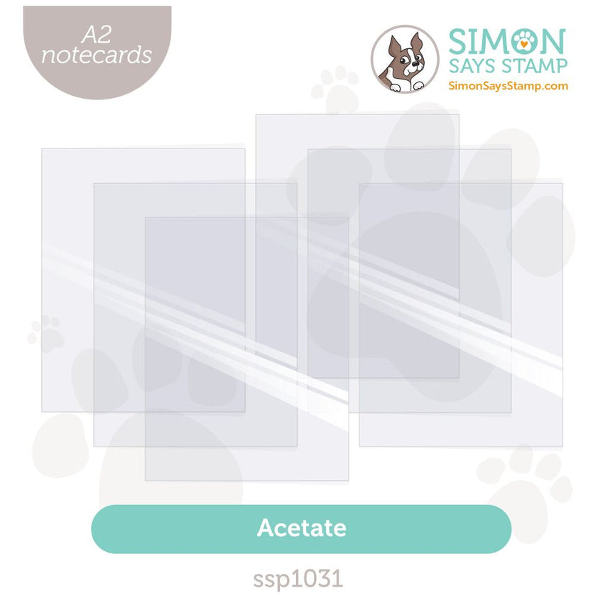 Simon Says Stamp A2 Clear Acetate Cards ssp1031