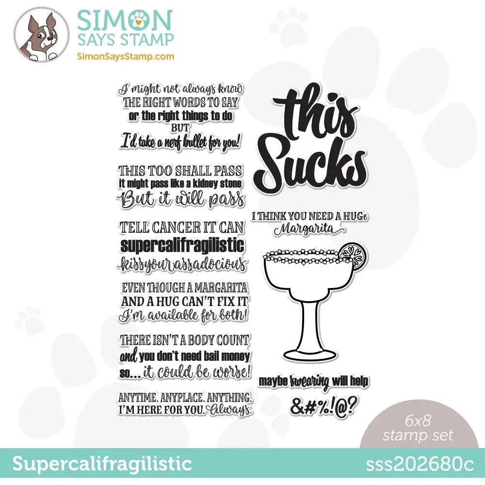Simon Says Clear Stamps Supercalifragilistic sss202680c Dear Friend ...