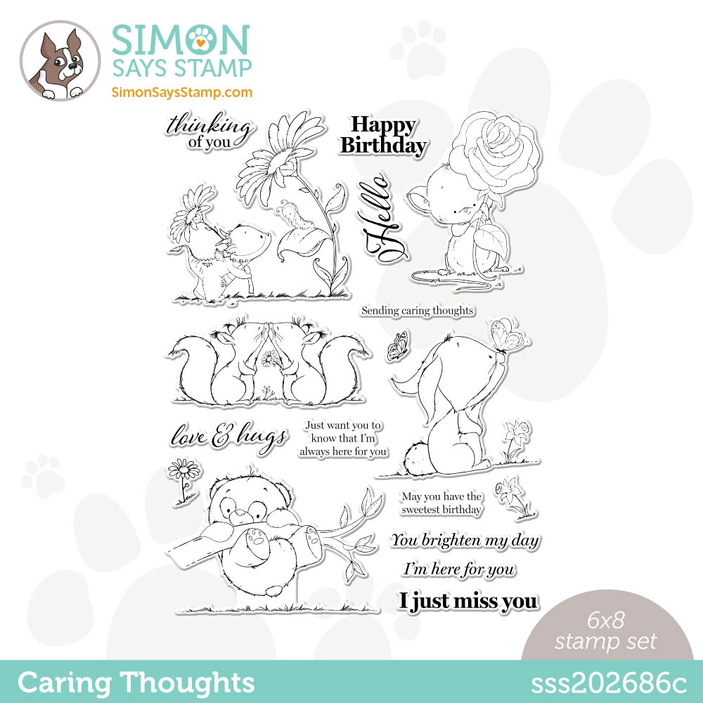 Simon Says Clear Stamps Caring Thoughts sss202686c Dear Friend – Simon ...